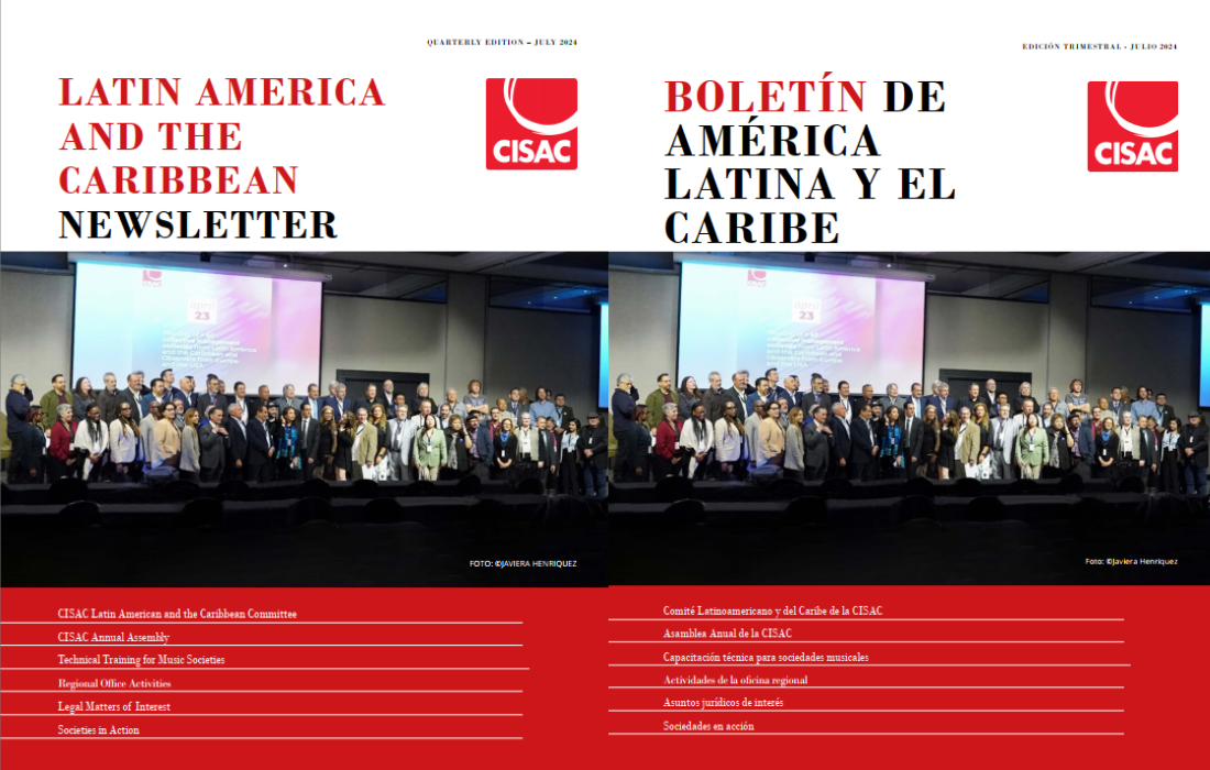CISAC’s Latin America and Caribbean Office Releases Newsletter on the region’s key Copyright and ...